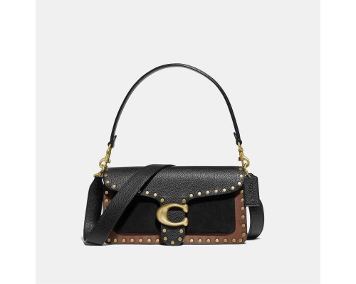 Купить Coach Tabby Shoulder Bag 26 With Rivets - B4/Black Multi в ...