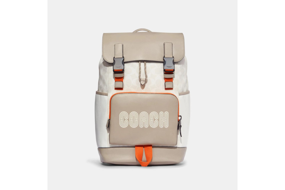 Купить Coach Track Backpack - Chalk Bone Multi в официальном магазине