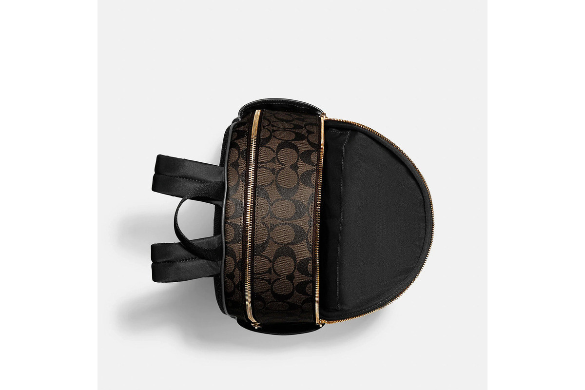 Купить Coach Court Backpack In Signature Canvas – Brown/Black в ...