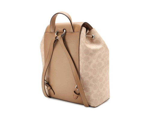 Купить Coach Evie Backpack In Signature Canvas - Tan в официальном магазине